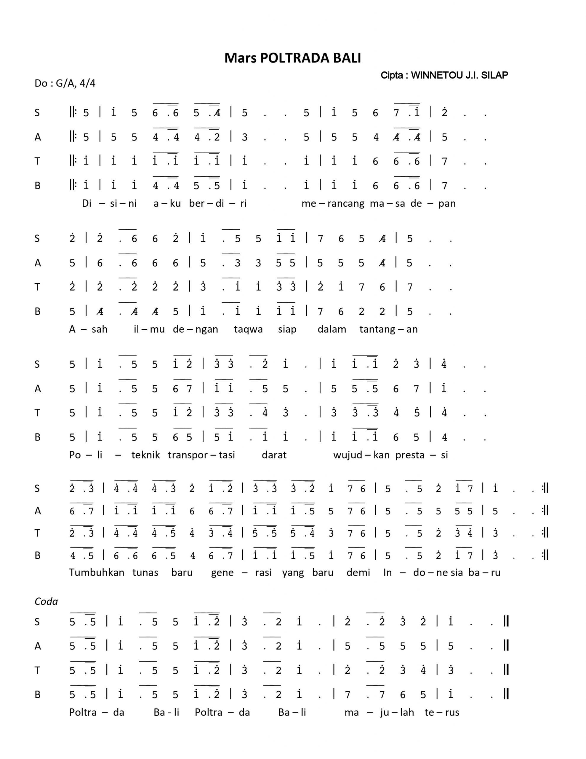 MARS POLTRADA BALI – Politeknik Transportasi Darat Bali