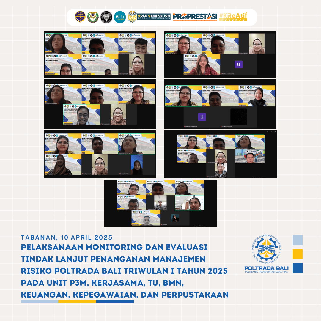 Pelaksanaan Monitoring dan Tindak Lanjut Penanganan Manajemen Risiko ...